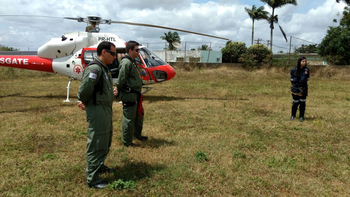 Samu de Palmeira recebe instruções sobre resgate com apoio de aeronave ...