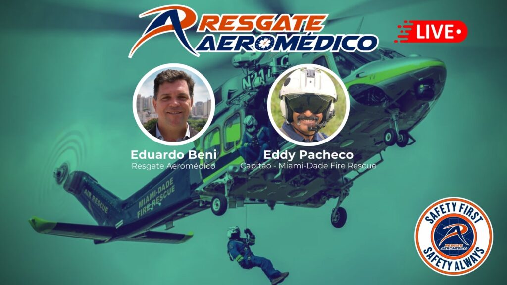 Resgate Aéreo realizado pelo Corpo de Bombeiros de Miami-Dade, Flórida ...
