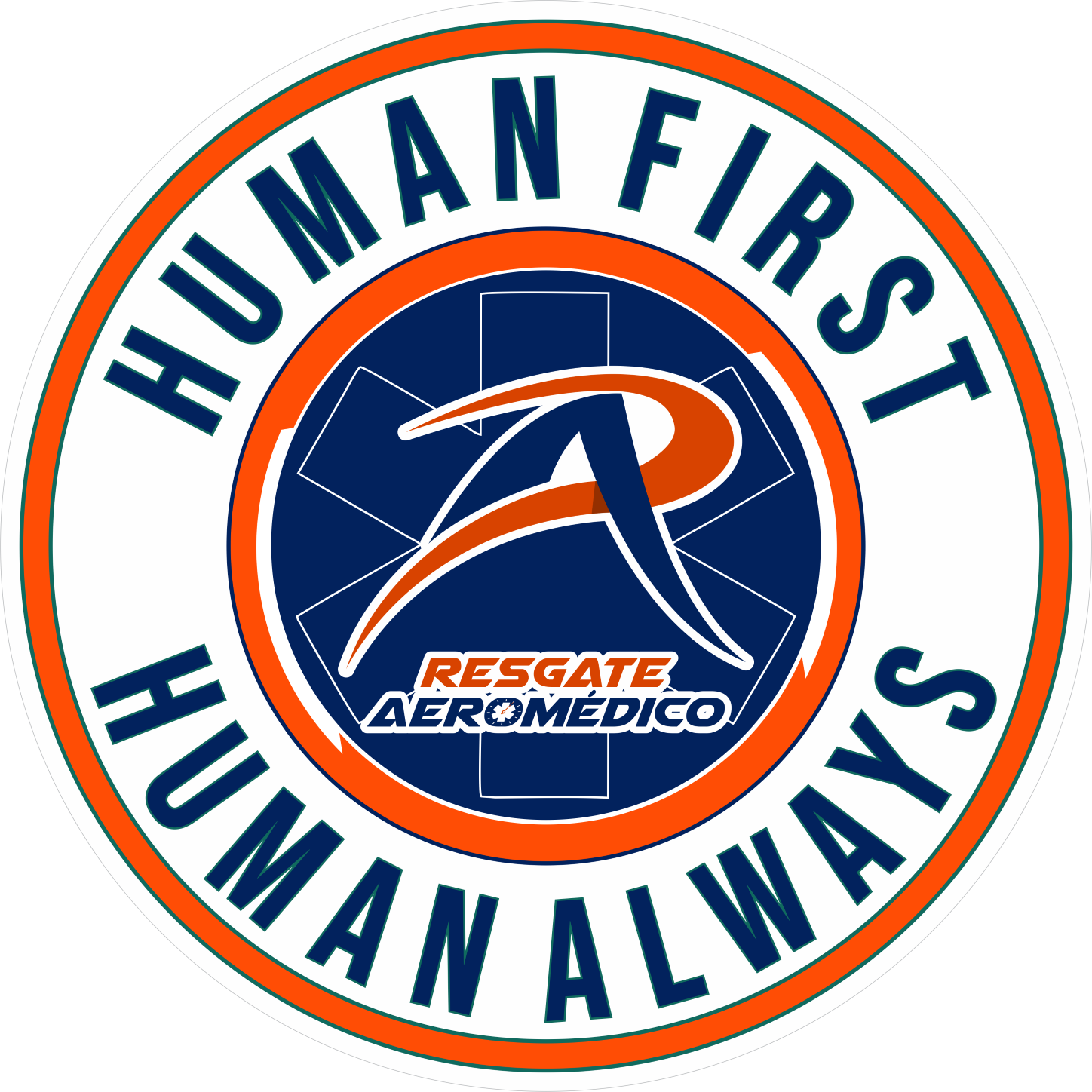 Logo - Human First Human Always1 - Resgate e Transporte Aeromédico