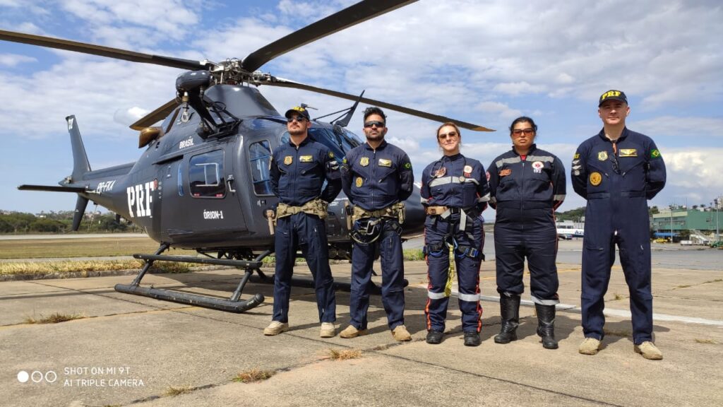 PRF e SAMU realizam o primeiro resgate aeromédico em Minas Gerais ...